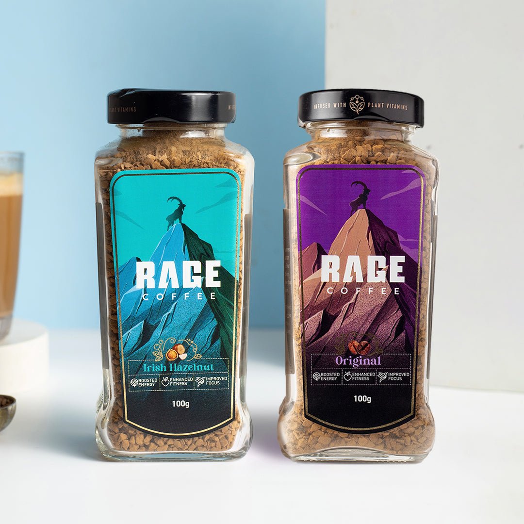 Irish Hazelnut & Original (100gms jars Combo Pack of 2)– Rage Coffee